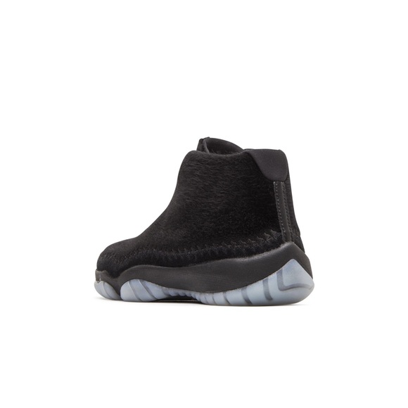Nike | Shoes | Nike Triple Black Furry Air Jordan With Pony Hair | Poshmark